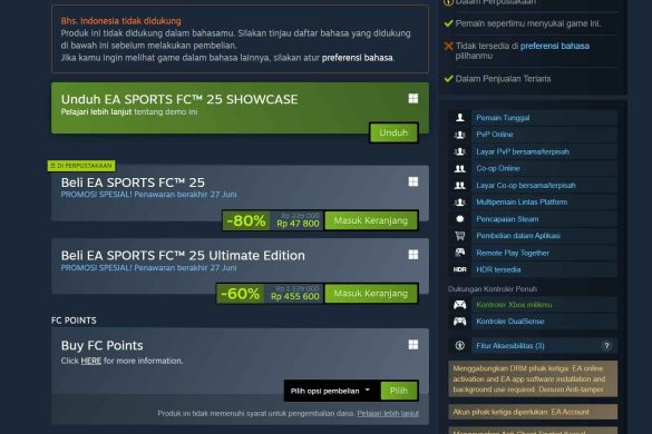 Diskon Besar EA Sports FC 25 di Steam Summer Sale 2025, Pertanda FC 26 Segera Rilis? - Rodadunia.com